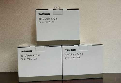 Tamron 28-75mm F/2.8 Di III VXD G2 новый
