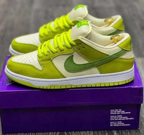 Кроссовки Nike sb dunk low green apple