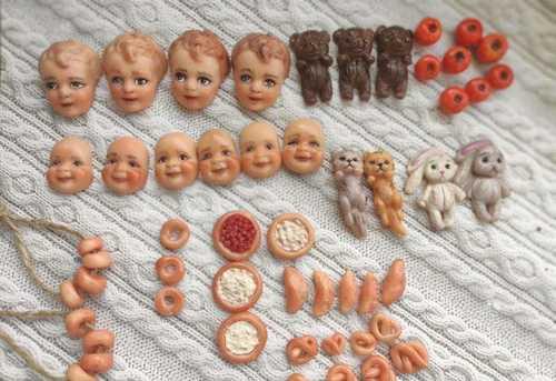 Лица и миниатюры для ватных игрушек