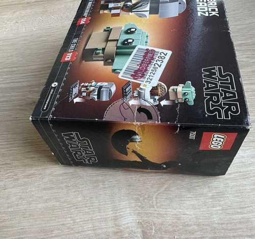 Lego brick headz star wars мандолорец и грогу