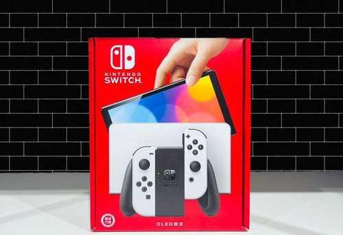 Прошитый Nintendo Switch Oled Новый +128Gb + Игры