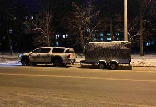 Прицеп двух осный для легкового автомобиля, тент