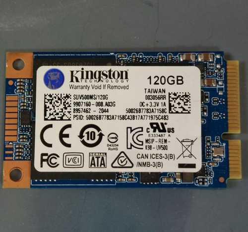 120Gb msata SSD Kingston UV500 SUV500MS/120G