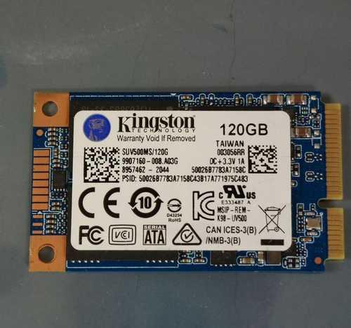 120Gb msata SSD Kingston UV500 SUV500MS/120G