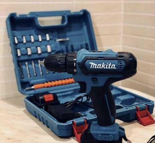 Новый Аккум. Шуруповерт Makita 18v с набором Гаран