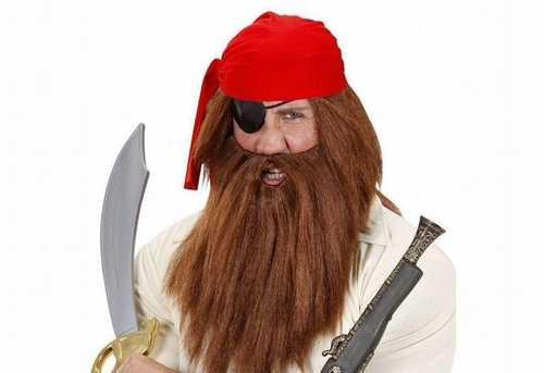 Парик Дикаря (Пирата) с бородой карнавальный