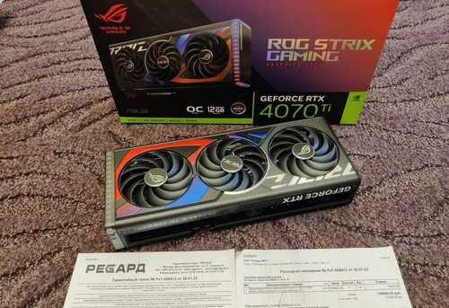 Asus RTX 4070 Ti ROG Strix Gaming на гарантии