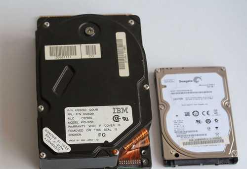 Жёсткий диск IBM 120Mb / Seagate 500Gb