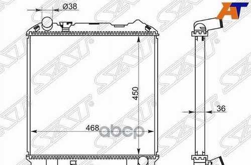 Радиатор isuzu ELF/nissan atlas NKR6#/7#/8# AKR