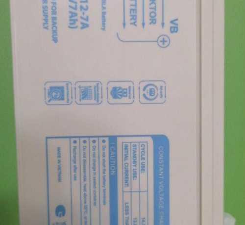 Аккумулятор VB 12-7A vector battery
