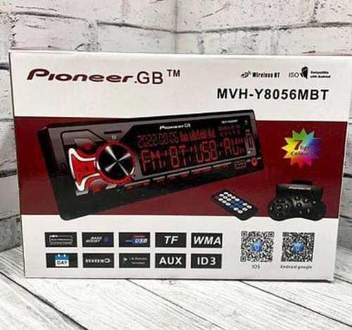 Магнитола Pioneer 1din MVH-Y8056 MBT (Арт.50621)