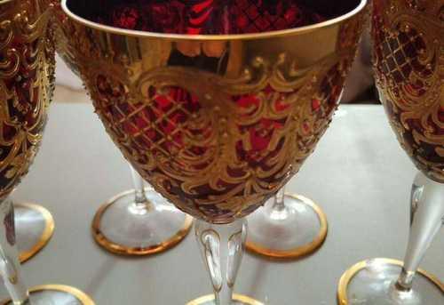 Богемское стекло. Рубин (красное) Чехия