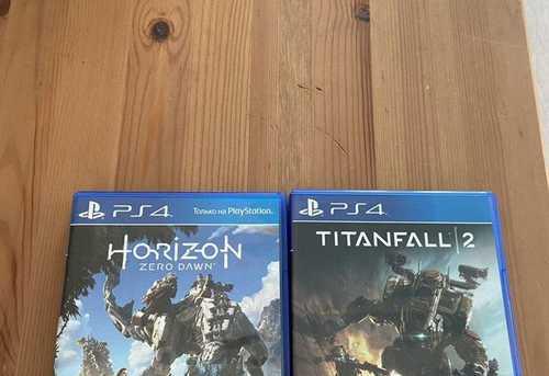 Игры ps4 Horizon zero dawn и Titanfall 2