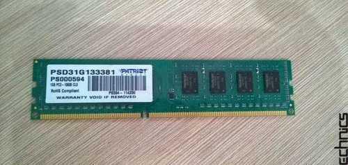 RAM Patriot DDR3 1024/10600/1333