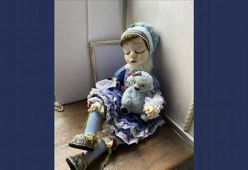 Кукла текстильная коллекционная будуарная 55 см