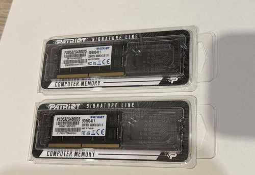 Оперативная память patriot ddr5/4800/32gb/sodimm