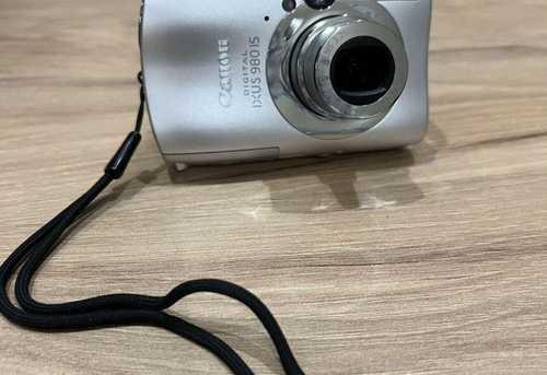 Компактный фотоаппарат canon digital ixus 980 is