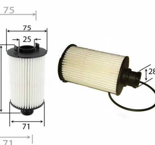 Azumi OE46001 Фильтр масляный элемент (вставка)