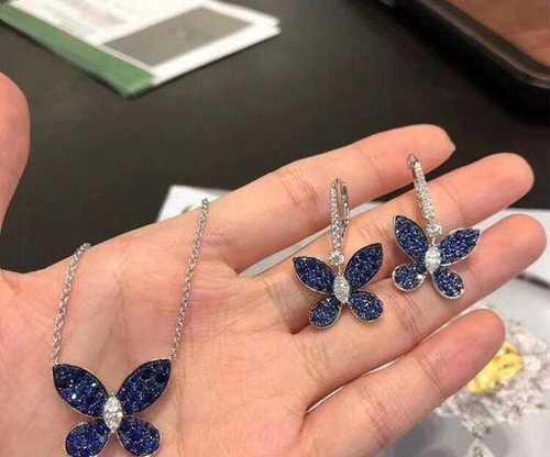 Золотой комплект Graff 0.9 ct 3 ct