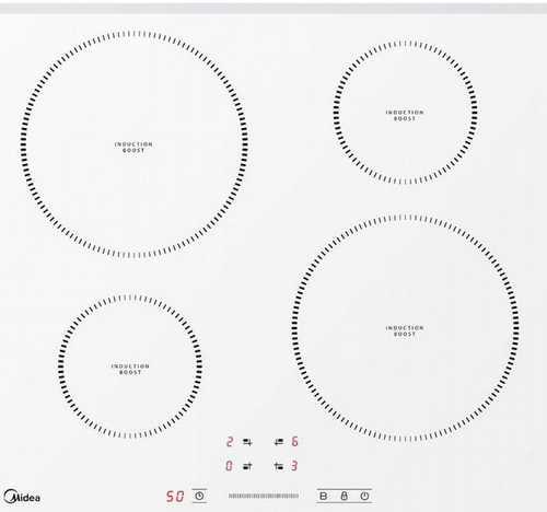 Варочная панель индукционная Midea MIH64721FW