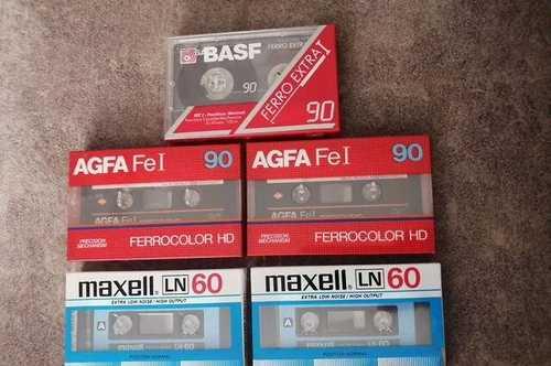 Аудиокассеты agfa, maxell, basf, TDK