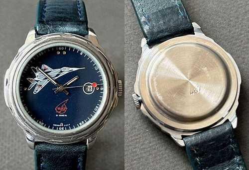 Слава Миг-29 хром - мужские наручные часы СССР
