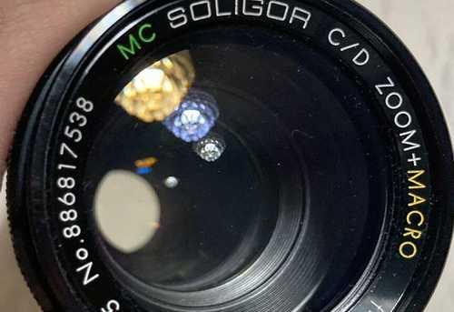 Объектив soligor MC f 80-200mm 1:45, диаметр 55