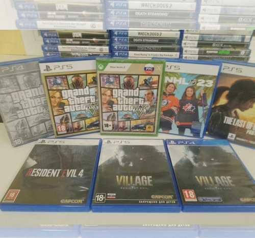 PS5 GTA/ NHL 23/ Одни из нас/ Resident Evil