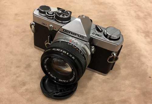 Плёночный фотоаппарат Olympus om 2 + 50mm 1.8