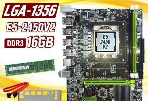 Комплект X79 LGA1356 + 2450v2 + 16гб DDR3