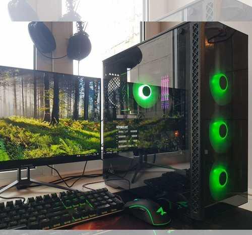 Игровой ПК, Ryzen 5 5600X, GeForce RTX 4060 Ti 8 ГБ, RAM 32 ГБ
