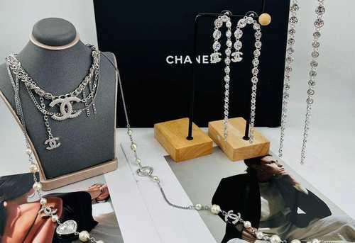 Колье серьги браслет Chanel