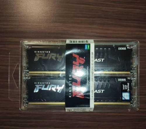 Память Kingston Fury Beast Black DDR5 8Gb 5200MHz