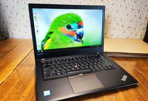 14" Lenovo ThinkPad T470, 256 ГБ, Core i5-7200U, RAM 8 ГБ, Intel HD Graphics 620