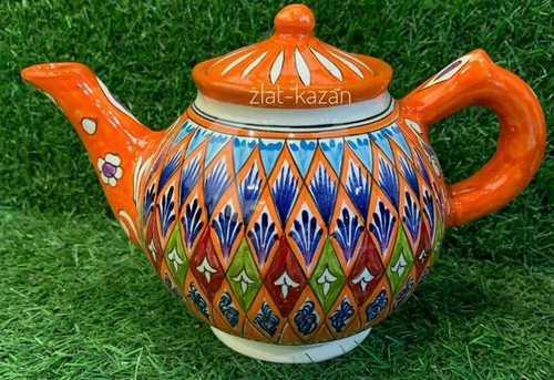 Чайник заварочный «Риштан оранжевый» 1 литр