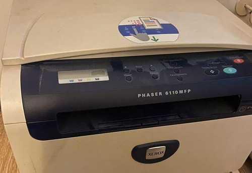 Xerox phaser 6110 Принтер, цветной, лазерный