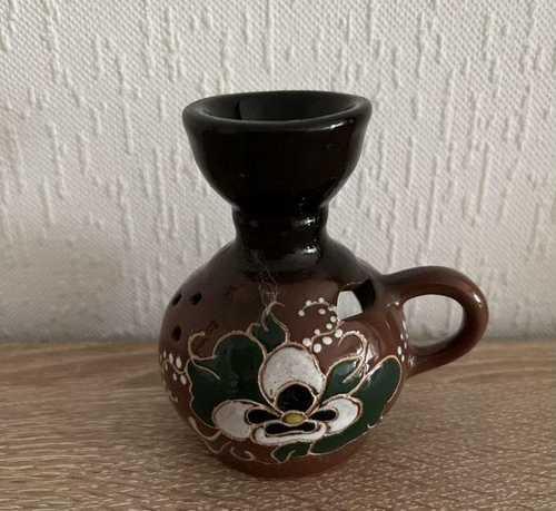 Аромо-лампа ваза из керамики, ручная работа