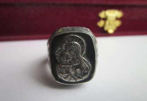 Серебряное Кольцо Перстень 875 Богородица СССР