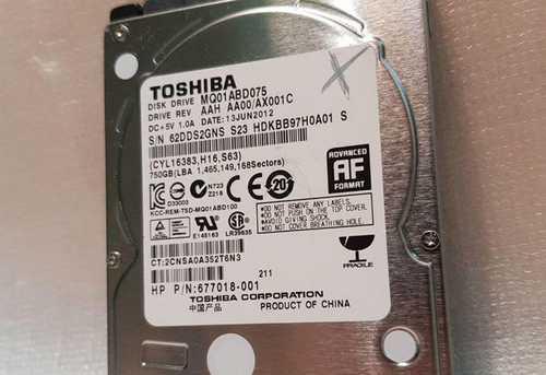 Жёсткий диск Toshiba HDD 2.5 для ноутбука