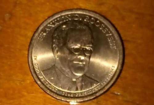 Монета США 1 доллар с 32 президентом США