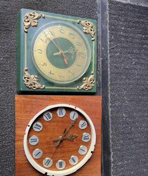 Часы янтарь СССР настенные цена за оба