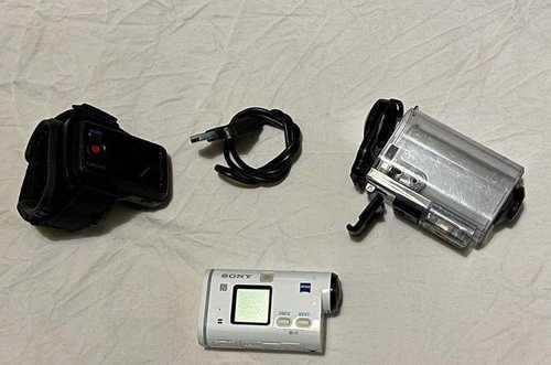 Экшен камера sony hdr as100v с браслетом