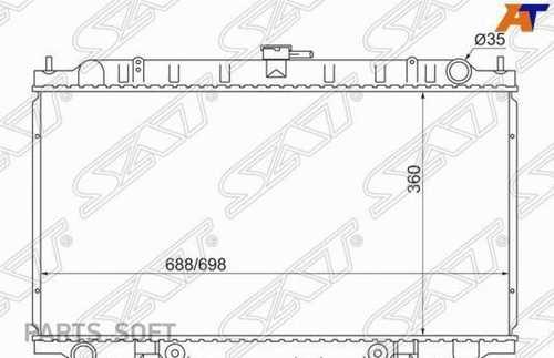 Радиатор охлаждения Инфинити G20 SR18/20 95-01