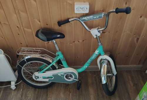 Детский велосипед Novatrack 16" Maple, зелёный