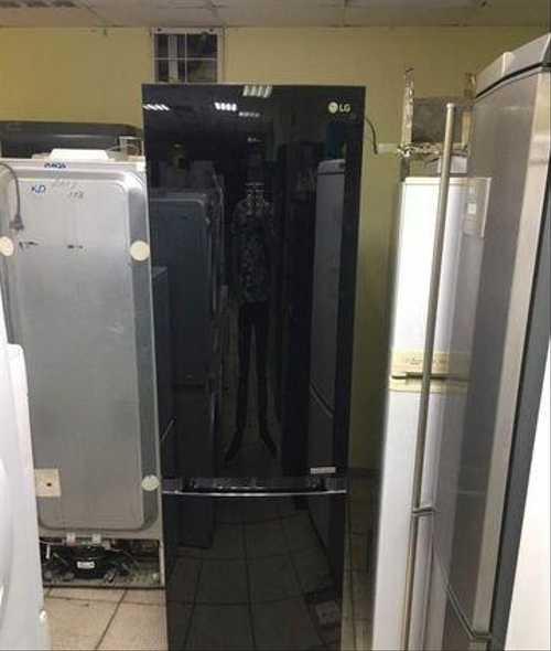 Холодильник Черный Lg зеркальный 2 метра