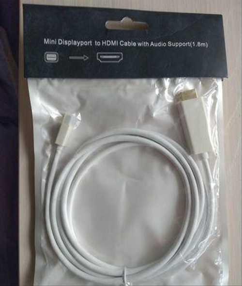 Кабель Mini Displayport to hdmi Cable 1.8м