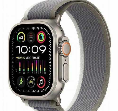 Apple Watch Ultra 2 49mm Green/Grey Trail Loop - S