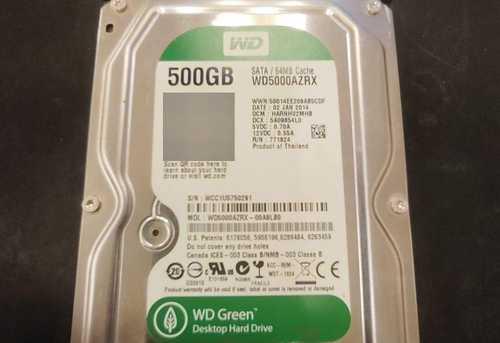 Жесткий диск HDD WD 500 гб WD5000azrx