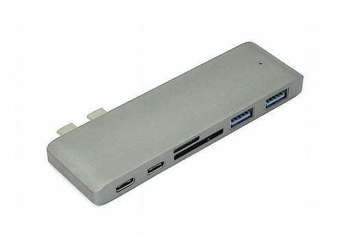 Адаптер сдвоенный Type C на USB 3.0*2 + Type C* 2