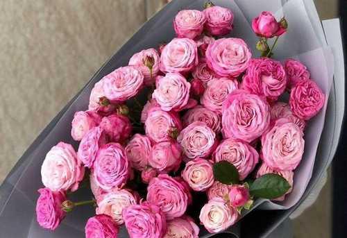 Букет цветов кустовые пион.розы,доставка